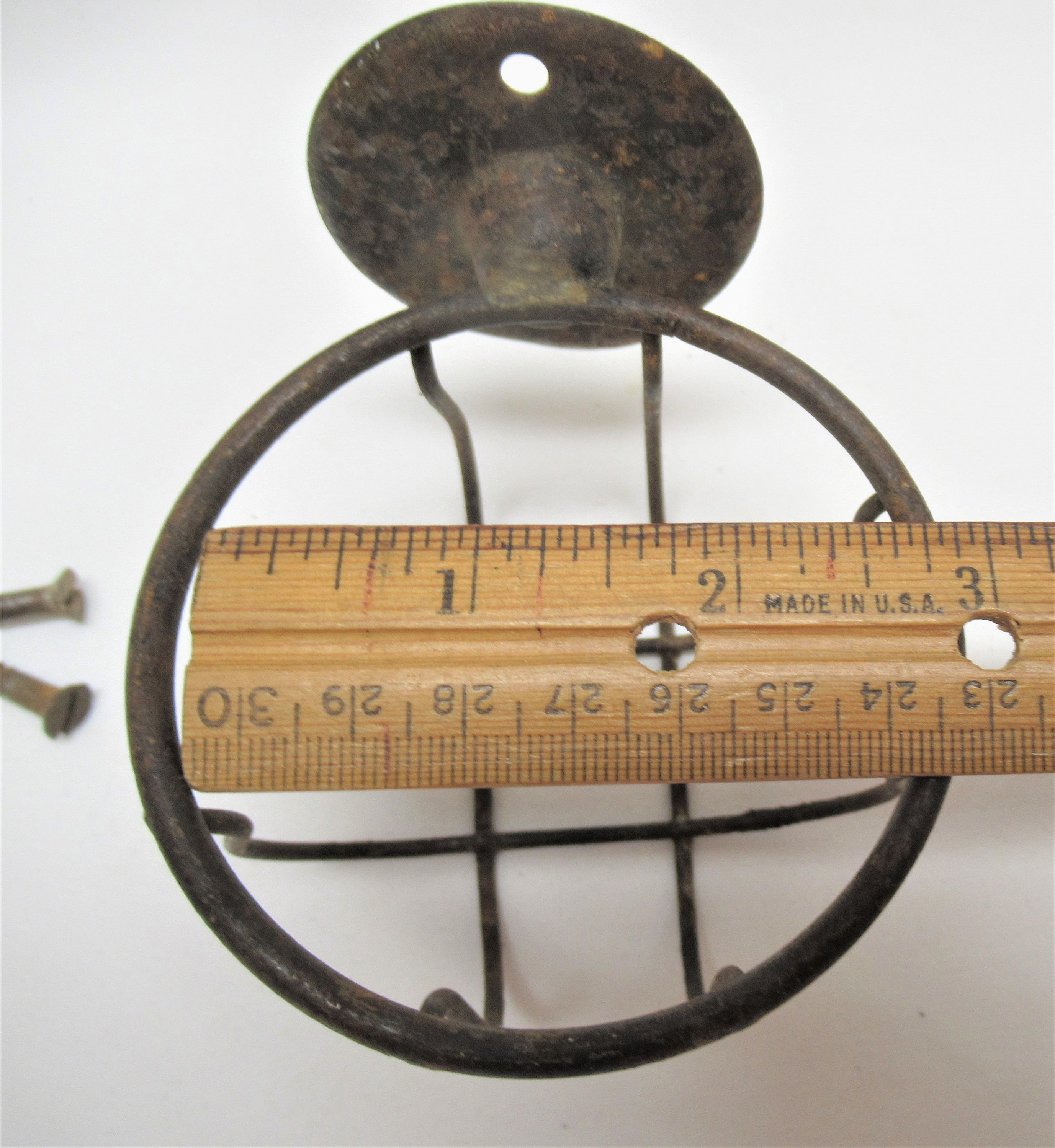 Vintage Rusty Wire Cup Holder SHABBY Hanging Cup Rack - Etsy