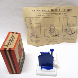 Vintage Witch Needle Threader & Thread Cutter, Made in Italy...with ...