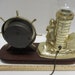 Vintage Ships Wheel & Lighthouse Clock, 1940s Gibraltar Precision Model ...