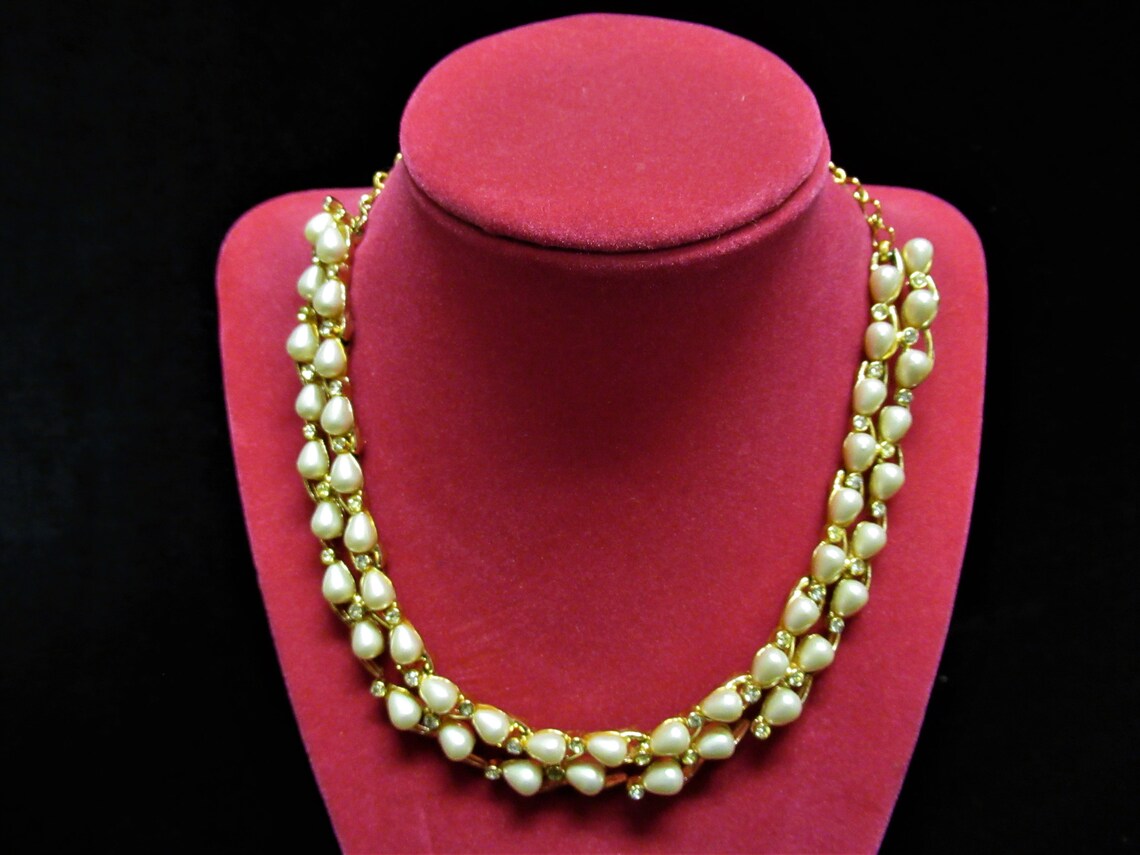 Vintage CHAREL 3pc Jewelry Set Parure With Choker Necklace | Etsy