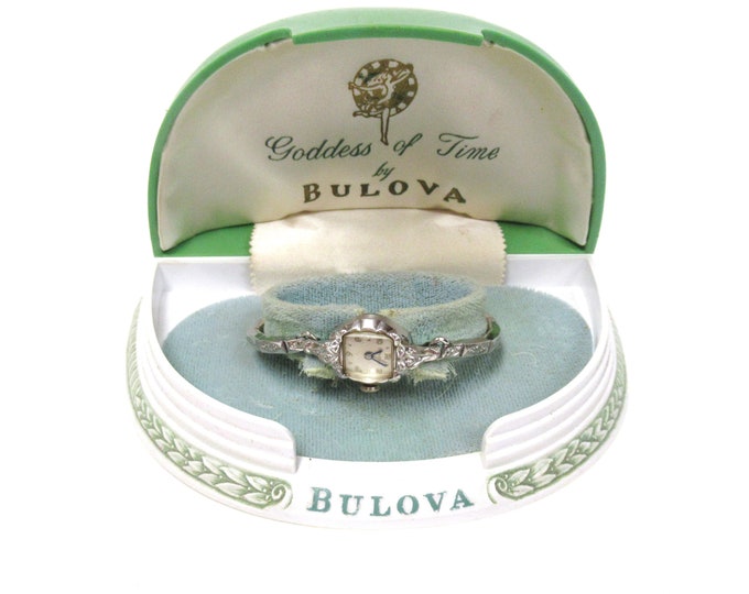 Vintage Bulova "goddess of Time" Watch, 1954 Ladies Wind up 10K Rolled ...