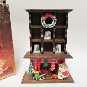 Vintage Enesco Wooden Thimble Display Box, 1979 Taiwan Christmas ...
