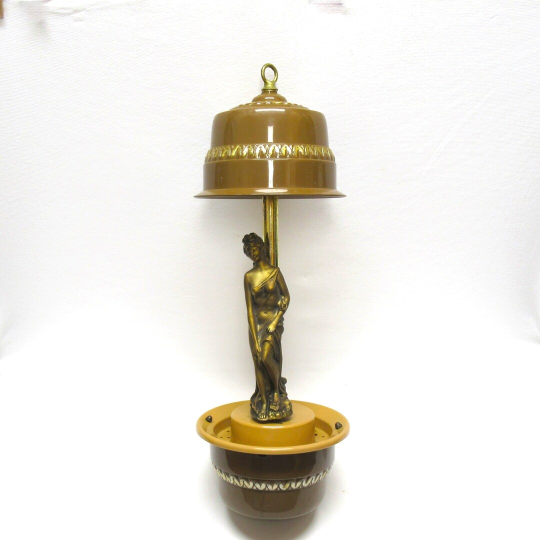 Vintage Greek Goddess Rain Lamp, 1978 Creators Hanging PLASTIC Mineral ...
