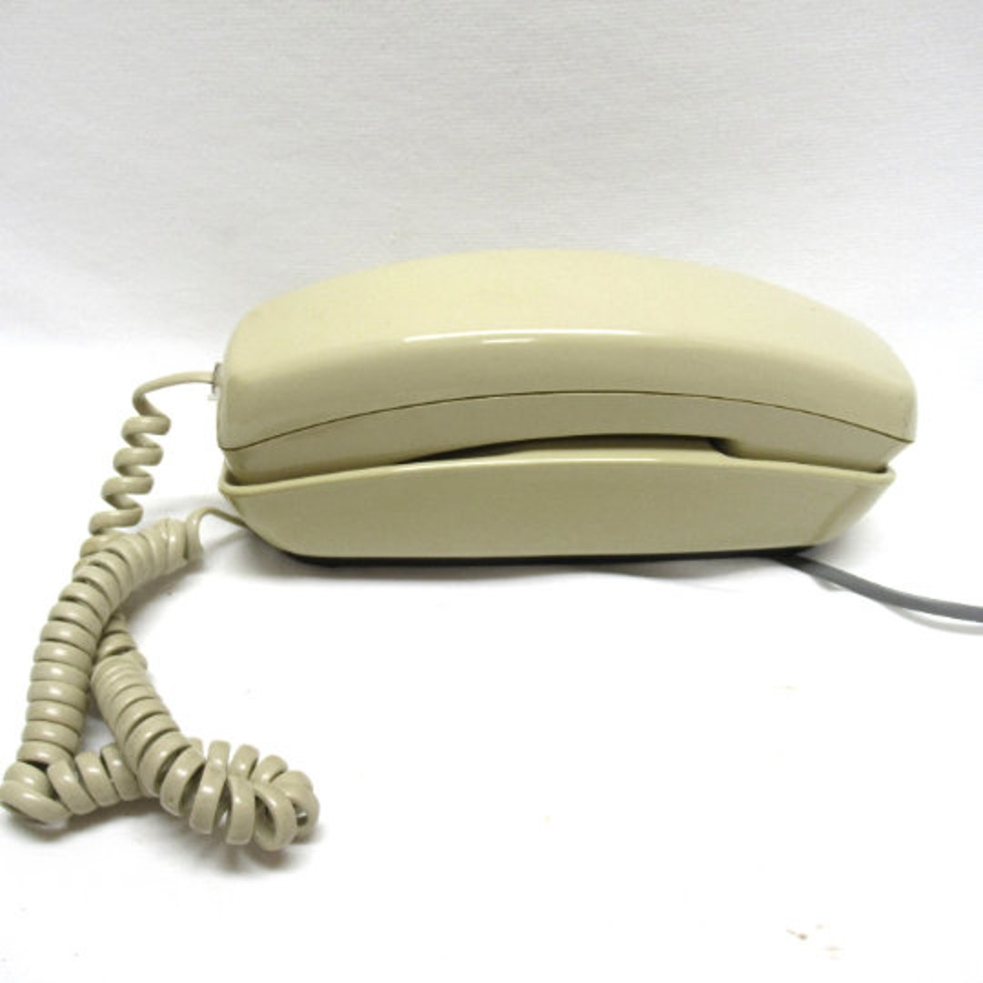 Vintage Beige Trimline Telephone, 1990s Landline Push Button Desk ...