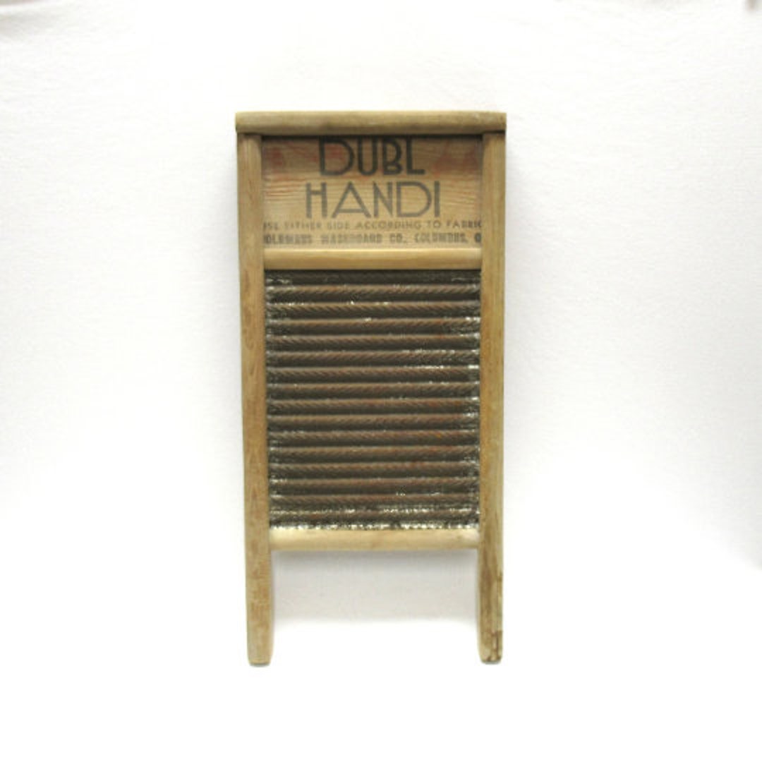 Vintage Dubl Handi Washboard, Antique Wood and Tin Wash Board, Made USA ...