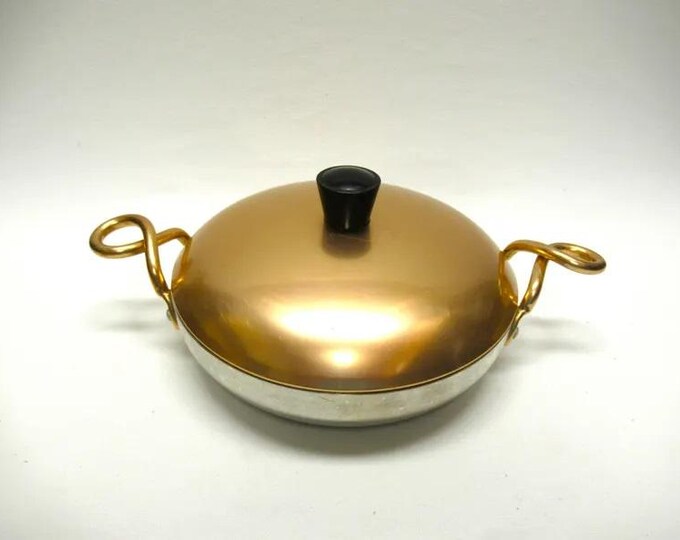 Vintage Wear Ever Sauté Pan # 2107, Aluminum Hallite With Copper Lid ...