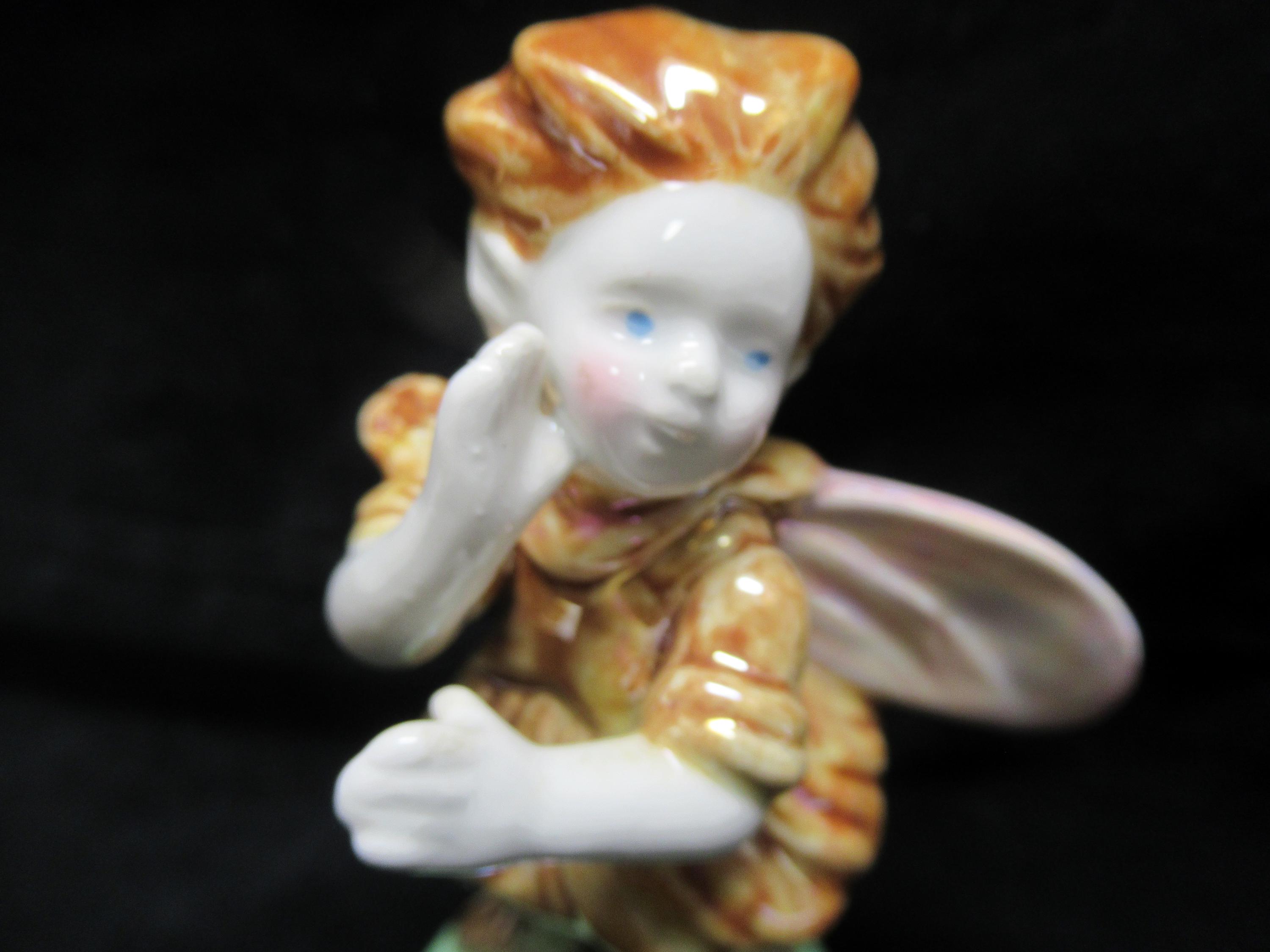 Vintage Napco Aidan "little Fiery One" Fairy Figurine 892, Lusterware ...