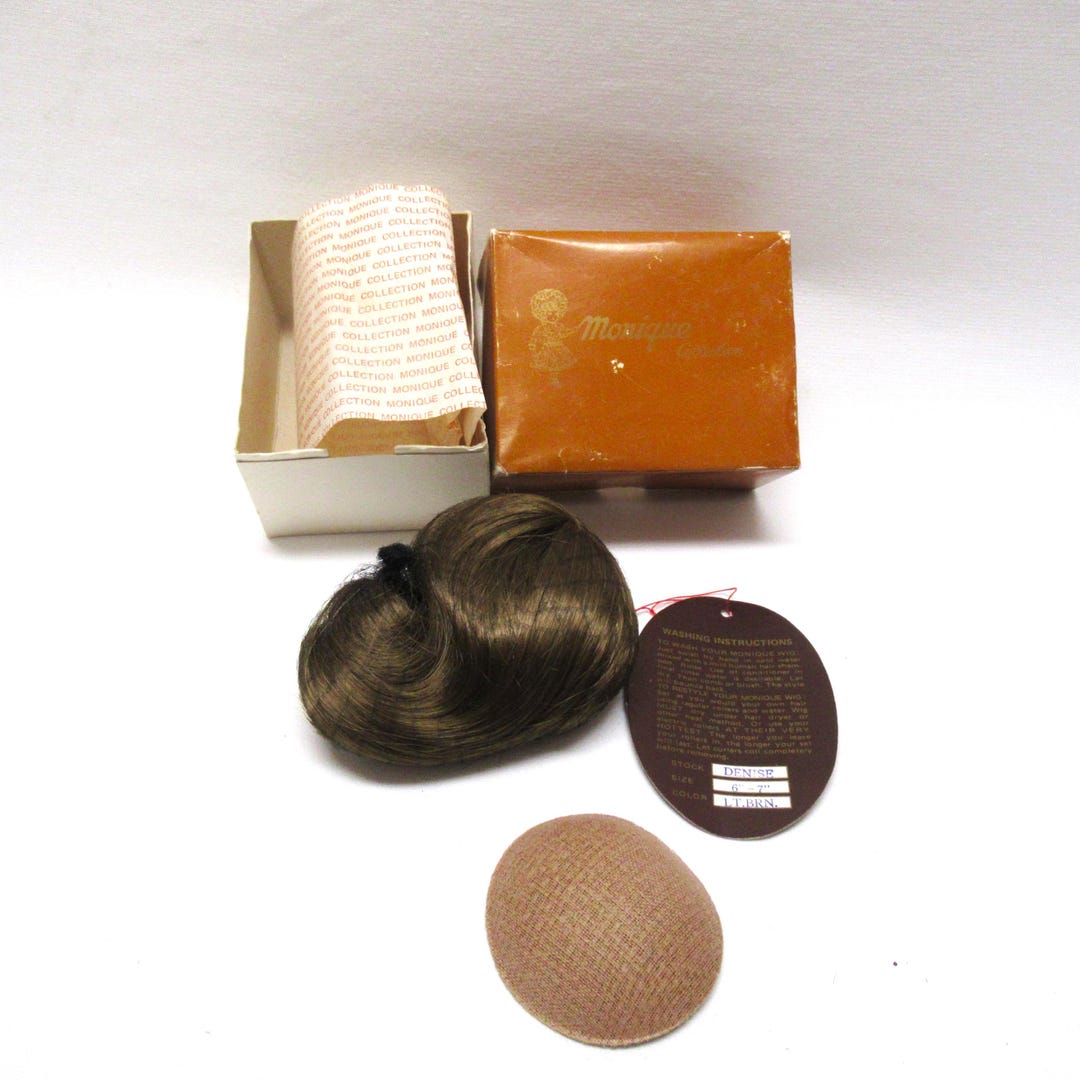 Vintage Monique Collection Doll Wig...denise Size 6-7...light Brown ...