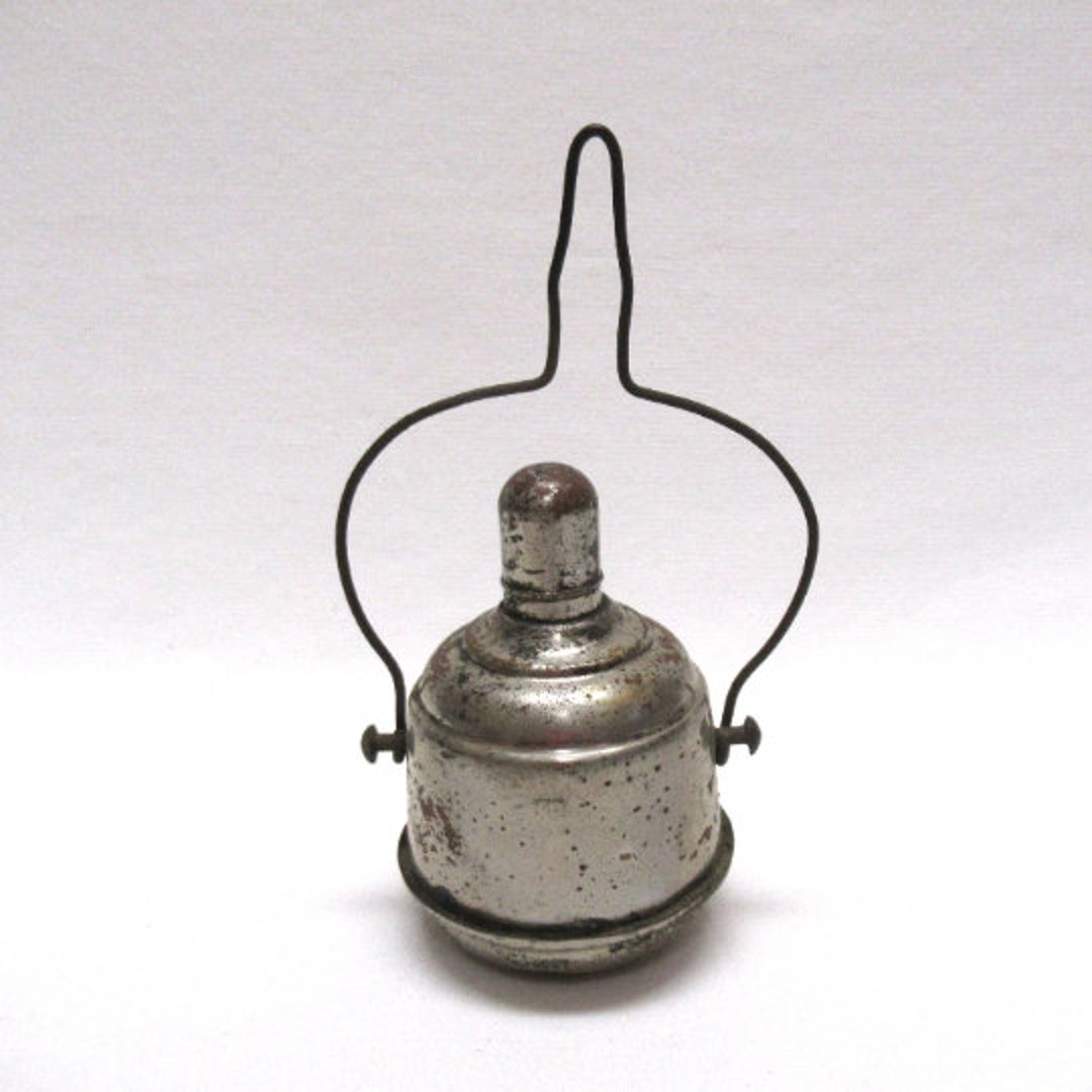 Antique SMALL Metal Alcohol Lamp, Documented 1915 Spirit Hanging ...