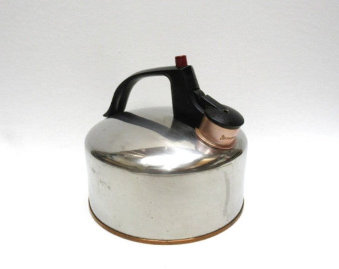 Vintage Duncan Hines Tea Kettle by Regal Ware, Copper Clad Bottom Tea ...
