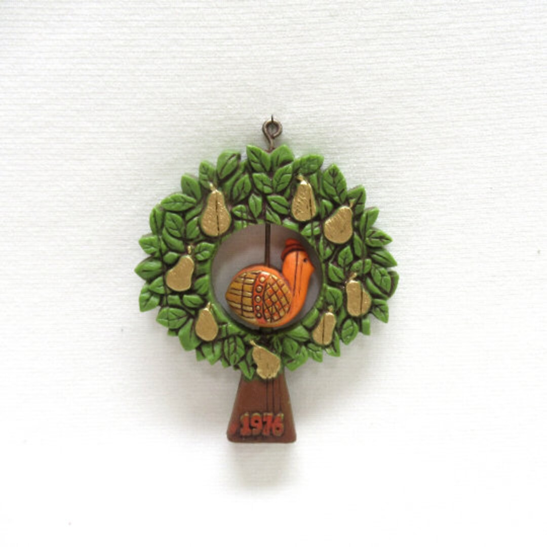 Vintage Hallmark 1976 Twirl About Partridge in Pear Tree Ornament ...