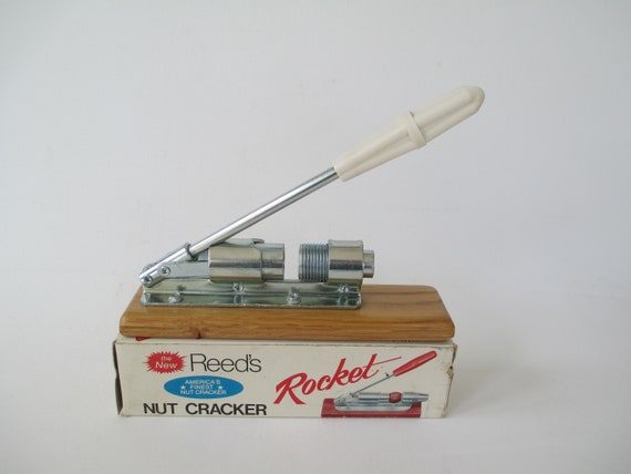 Vintage Reed's Rocket Nut Cracker Wood Metal Lever Style | Etsy