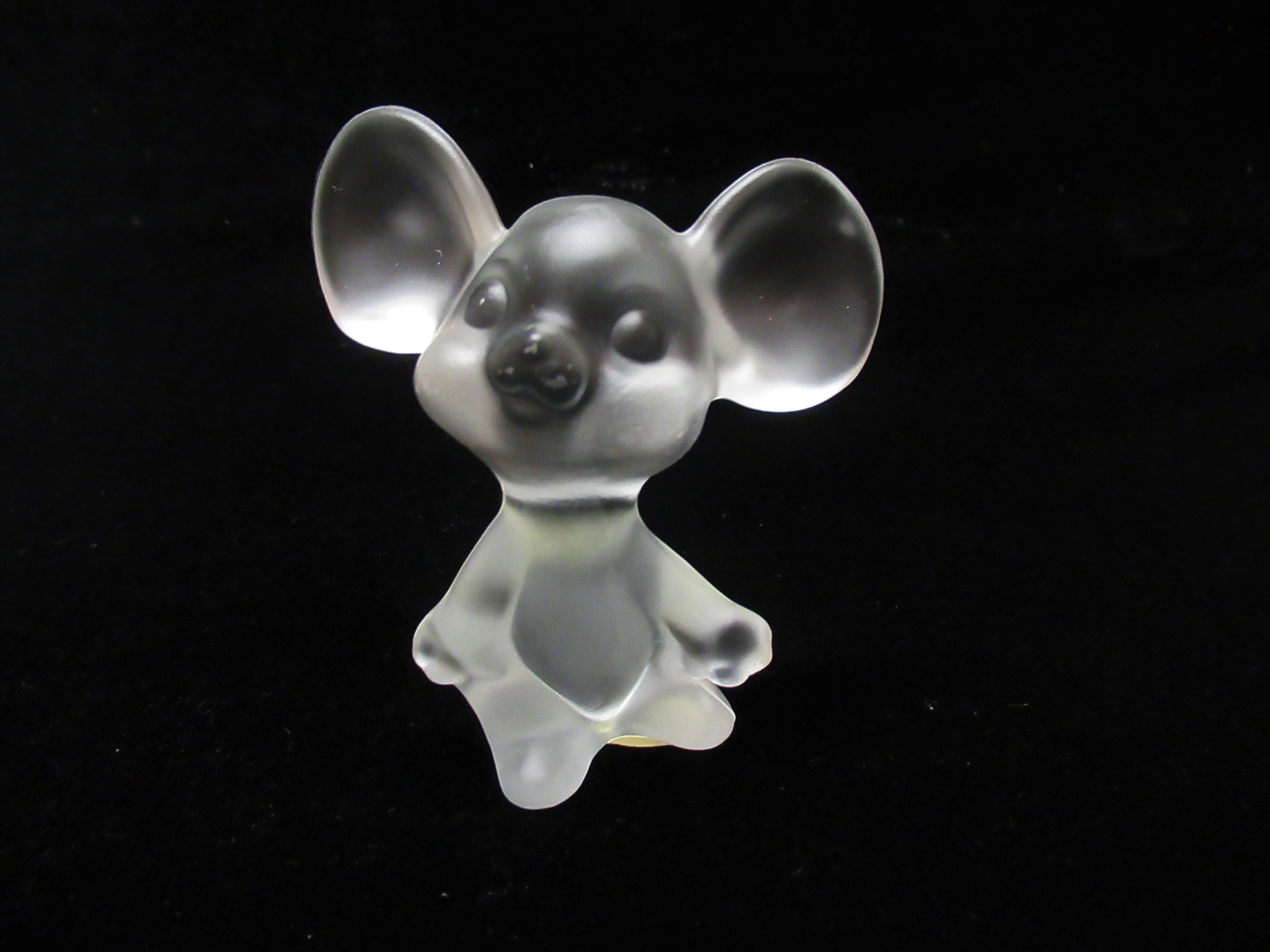 Vintage Fenton Satin Glass Big Ear Mouse 1980s With Original - Etsy