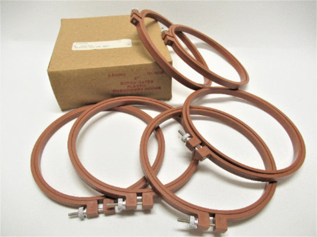 6 Vintage Susan Bates Embroidery Hoops 1986 Box of 6 - Etsy