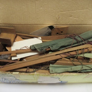 Vintage Hong Kong JUNK Boat Model Kit, 1960s Teak Wood 50 Pc by Messrs ...