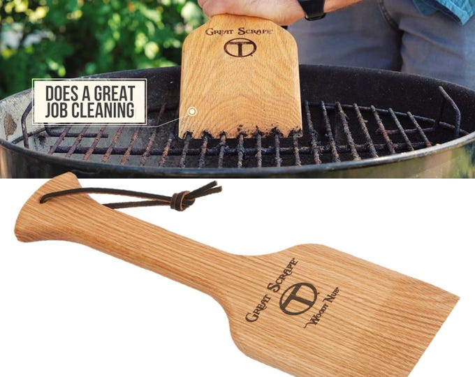 Personalized Cedar BBQ Grill Scraper: Grill Accessories - Etsy