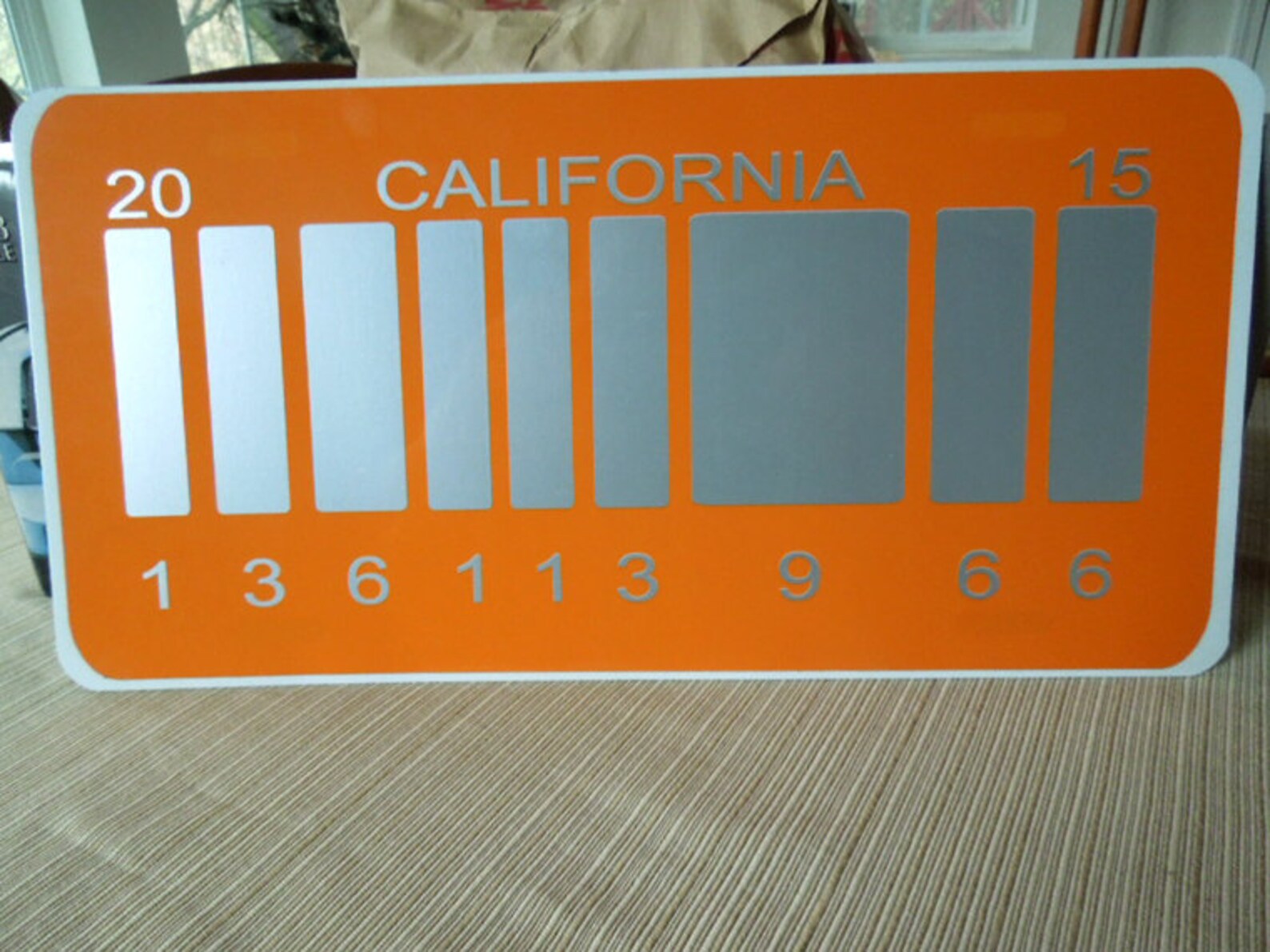 Delorean, California 2015 Futuristic License Plate, Doc Brown's ...