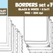 Clip Art: Page Borders 20 NEW Fun Decorative Borders Set 7 - Etsy