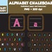 Clip Art: Alphabet Chalkboards - Individual Upper/lowercase - Colorful ...