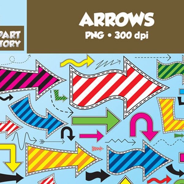 Clip Art: Geometric Pattern Bunting 10 Fun Blue, Orange, Grey Banners ...