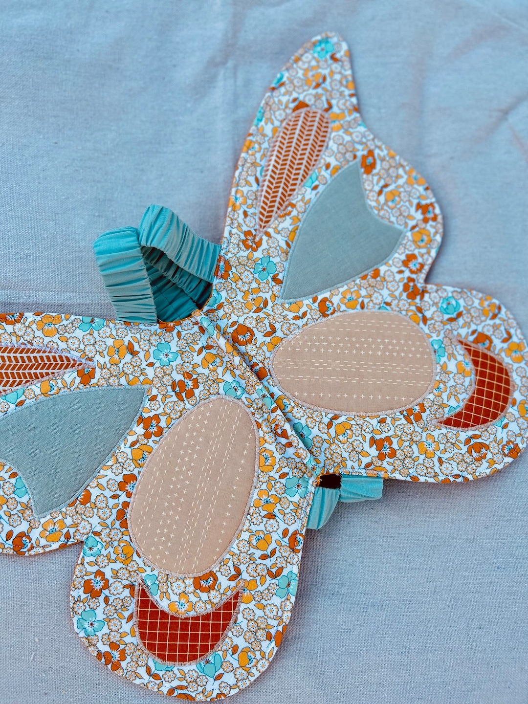 Butterfly Fairy Wings, Quilted Fabric Wings. - Etsy