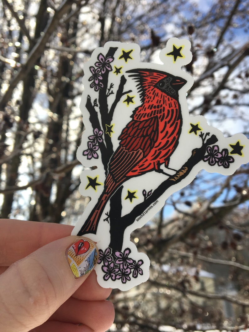 Cardinal On A Branch Vinyl Weather Proof Sticker Decal Etsy cardinal-on-a-branch-vinyl-weather-proof-sticker-decal-etsy