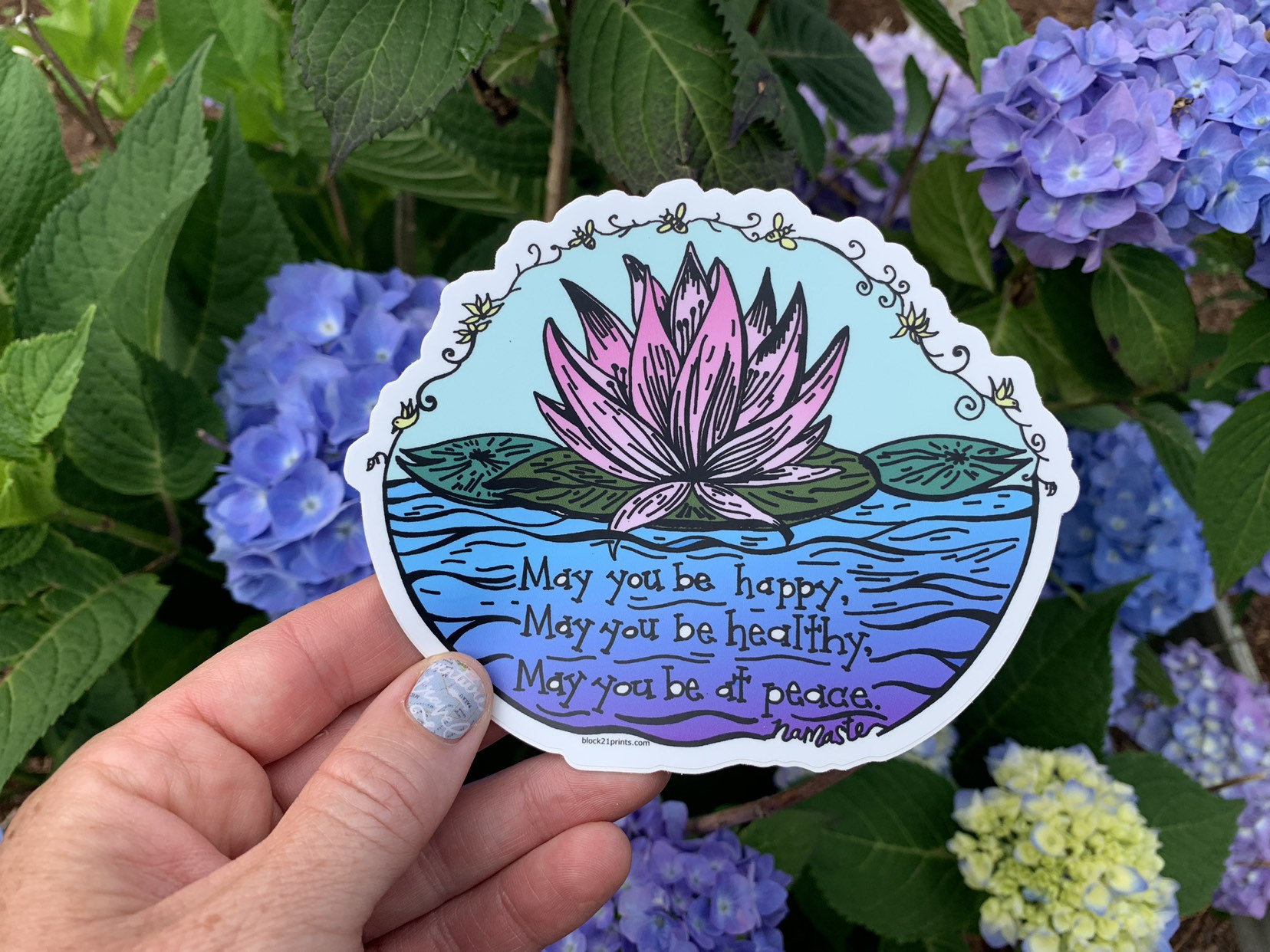 Lotus Mantra Sticker Vinyl Decal for Computer or Water Bottle - Etsy