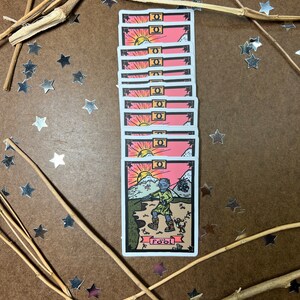 The Fool Tarot Card Die Cut Vinyl Sticker - Etsy
