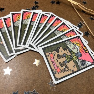 The Fool Tarot Card Die Cut Vinyl Sticker - Etsy