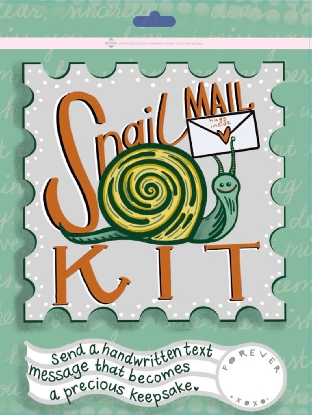 Snail Mail Letter Writing Kit - Be A Nice Human - Everything Included ...