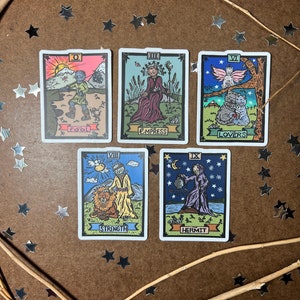 The Fool Tarot Card Die Cut Vinyl Sticker - Etsy