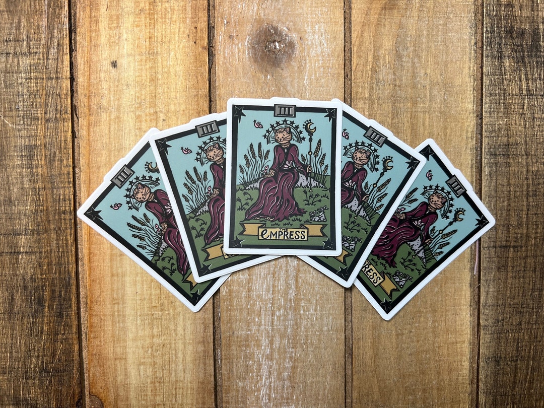 Empress Tarot Card Die Cut Vinyl Sticker - Etsy
