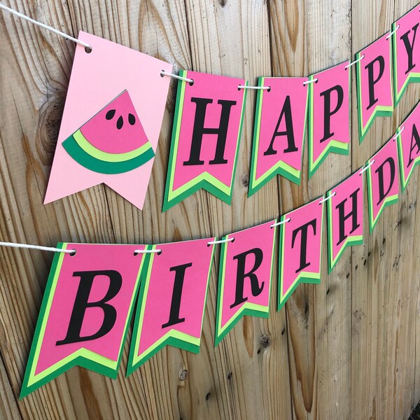 Watermelon Banner - Etsy