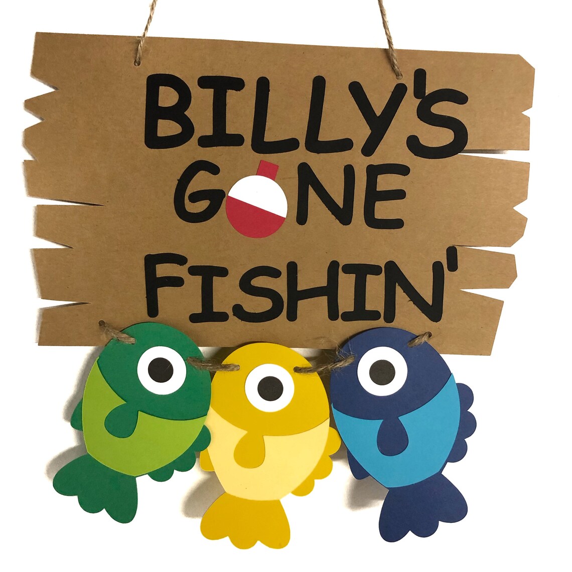 Fishing Party Door Sign Fish Theme Party Decorations Gone - Etsy