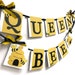 Queen Bee First Birthday Banner - Baby Shower, Party Decorations, Bee ...