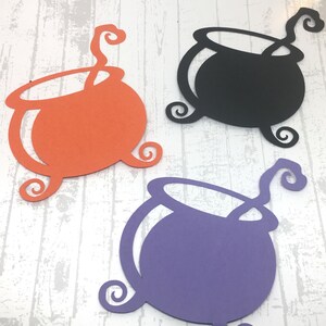 Witch Cauldron Die Cut 4" Halloween Party Place Cards - Table Decor ...