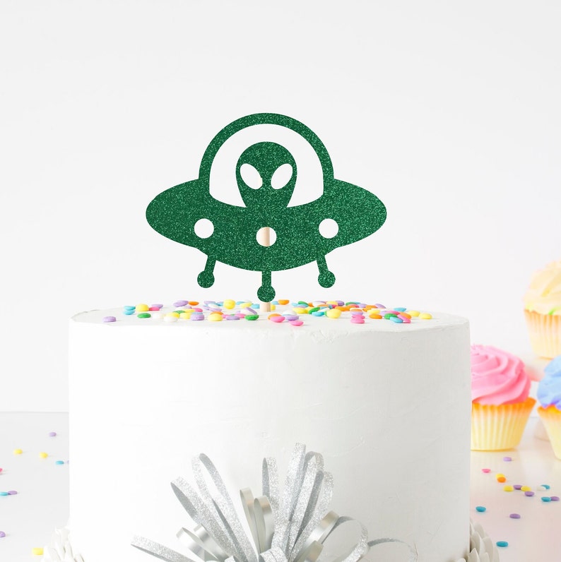 UFO Cake Topper Alien Birthday Outer Space Party Party - Etsy