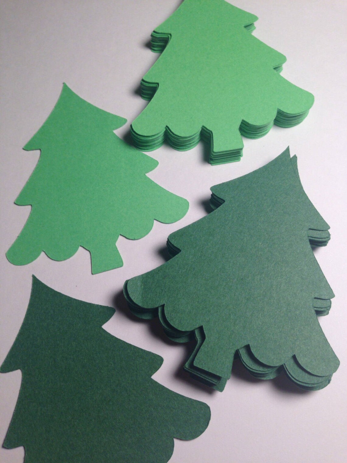 Pine Tree Paper 3 Die Cuts Christmas Tags Wish Tags - Etsy
