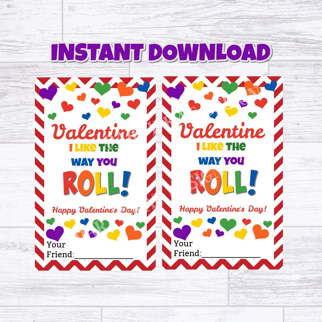Printable Valentines Day Fruit Roll up Tags - Preschool Snack Label ...