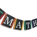 Math Banner Classroom Decor Back to School Teacher - Etsy