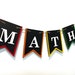 Wood Math Banner Classroom Decor Back to School Wooden Sign Teacher ...