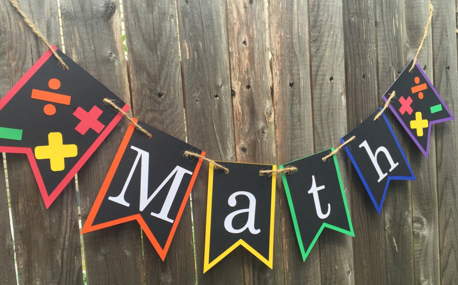 Math Banner Classroom Decor Bulletin Board Math Teacher - Etsy