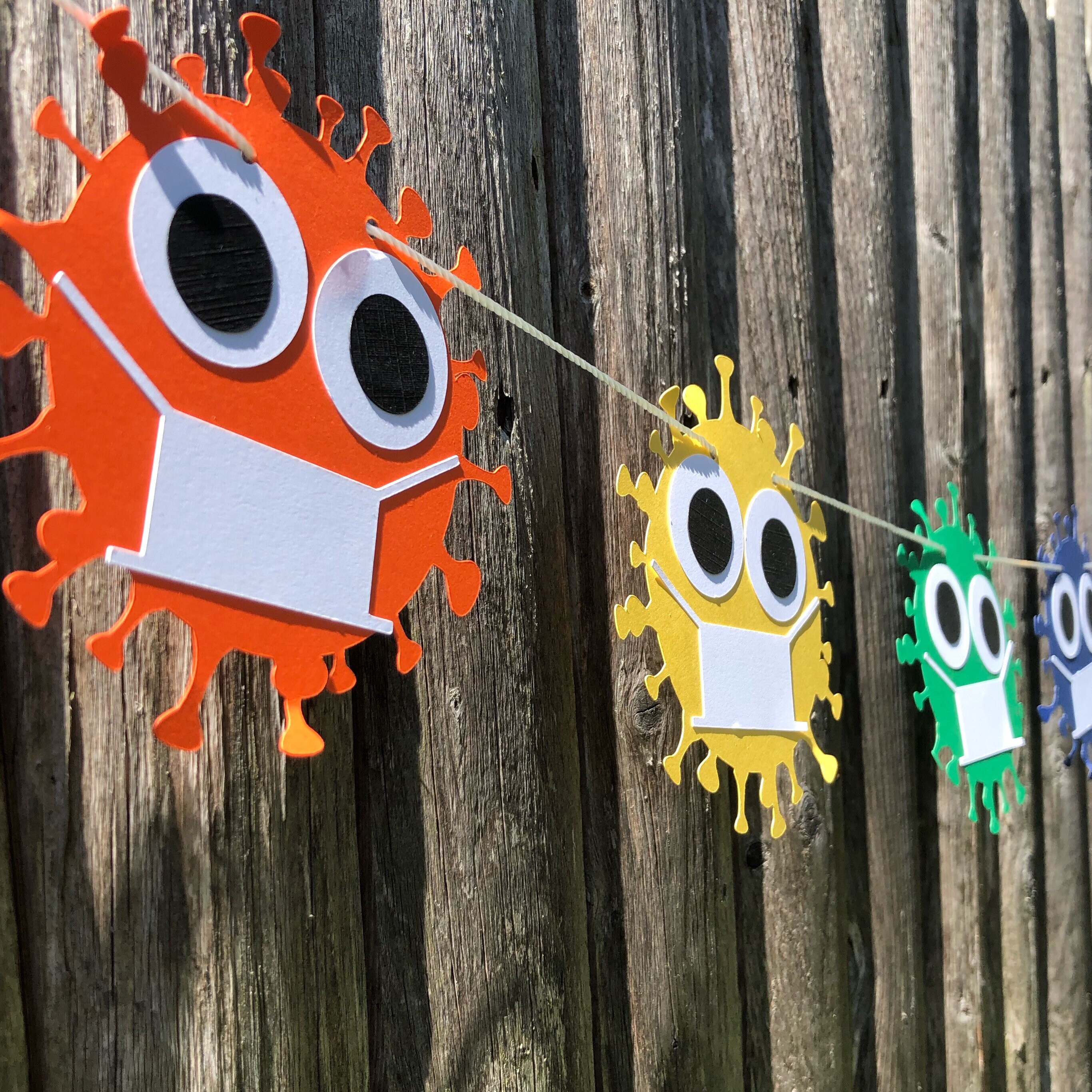 Quarantine Virus Garland Party Banner Germ Decoration - Etsy Australia