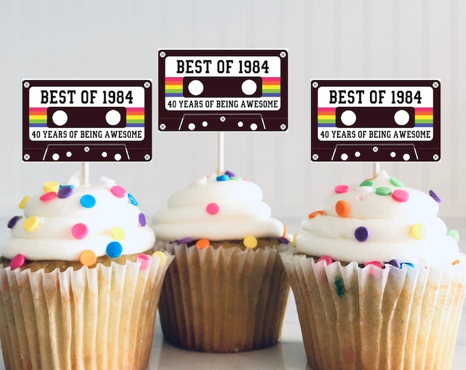 1973 CAKE TOPPER Cassette Tape Cake Topper Best of 1973 Cake Topper ...