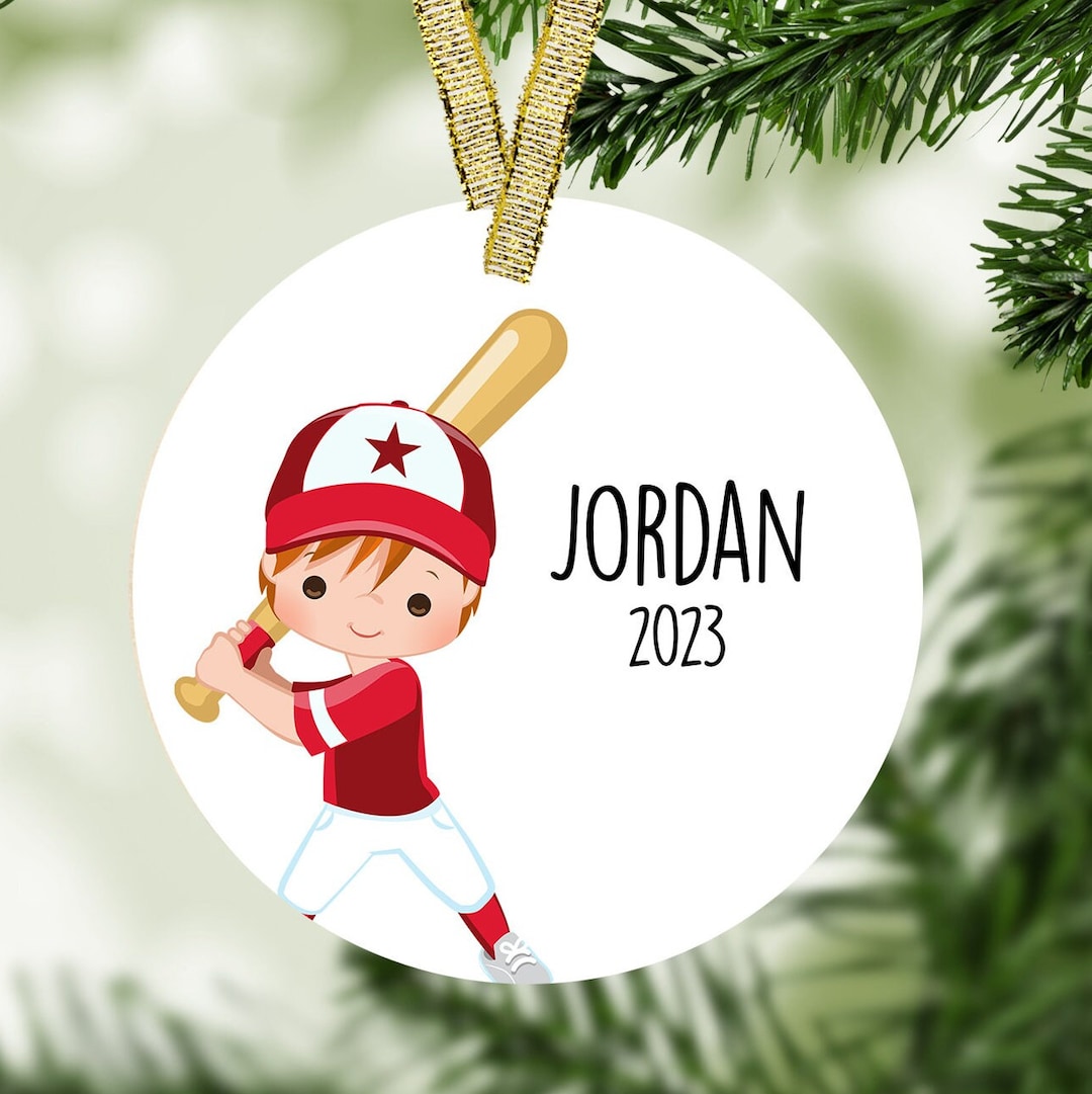 Baseball Christmas Ornament - Sports Ornament, Personalized Gift ...