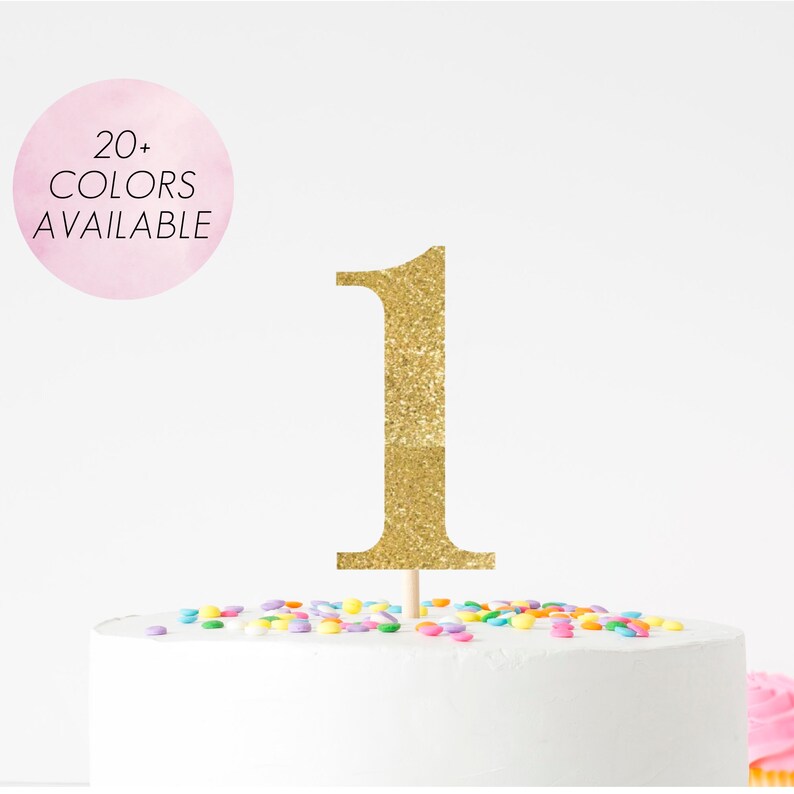 One Cake Topper First Birthday Cake Topper Birthday Party - Etsy