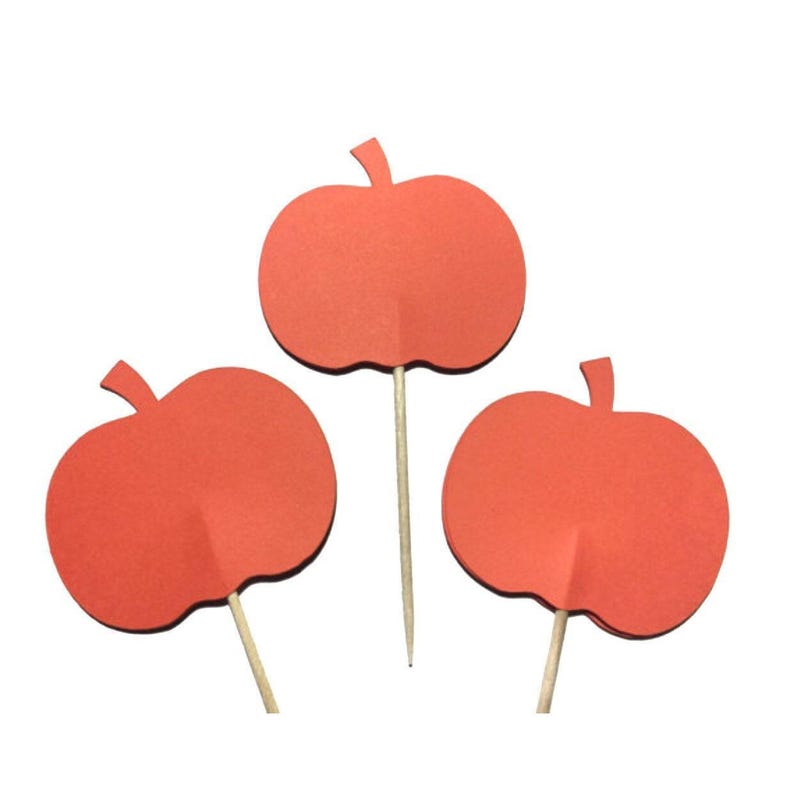 Pumpkin Cupcake Toppers - Halloween Party, Food Picks, Fall Wedding ...