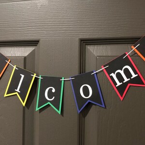 Classroom Welcome Door Banner Decoration - Back to School Class Sign ...