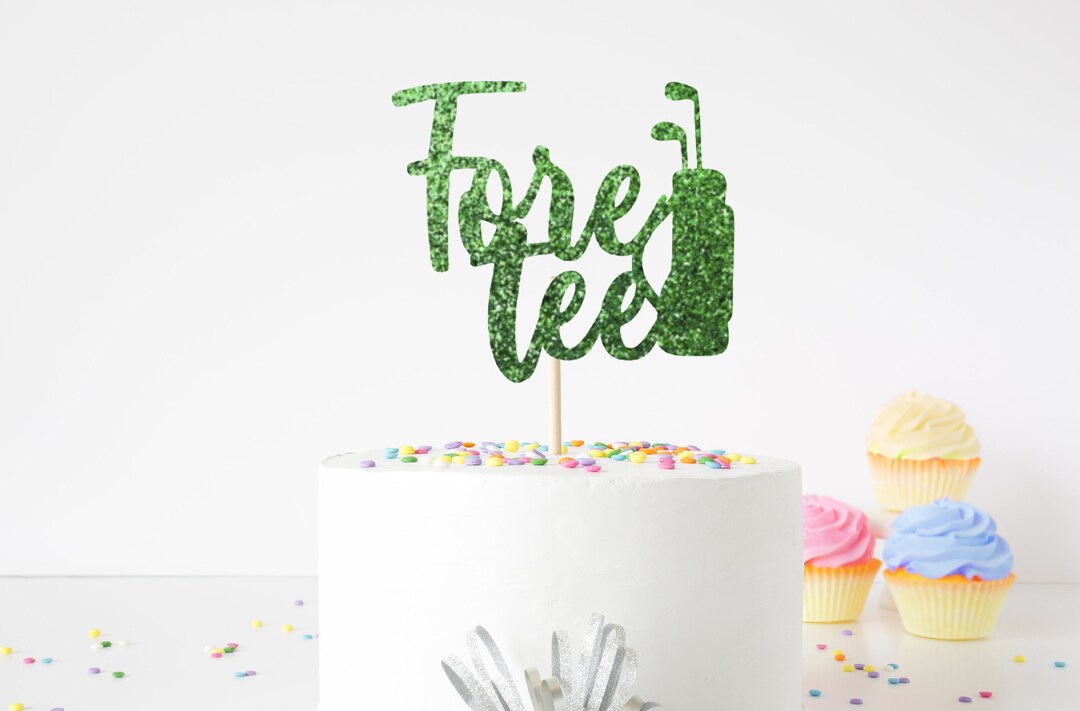 Fore Tee Cake Topper, Golf 40th Birthday Cake Topper, Birthday Party ...