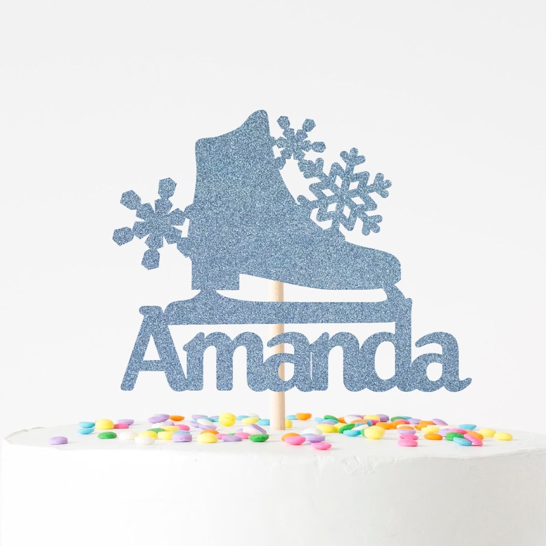 Custom Figure Skate Cake Topper, Skating Cake Topper, Figure Skate ...